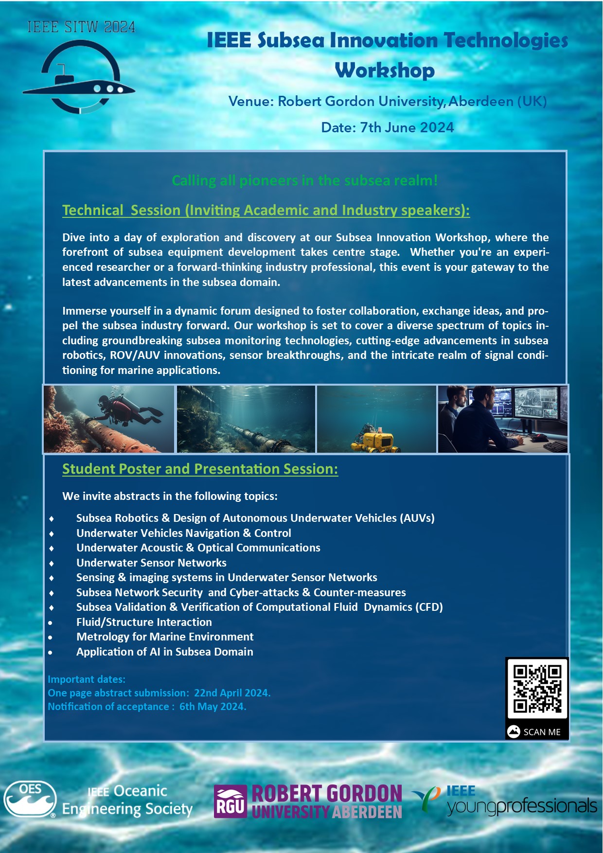 IEEE Subsea Innovation Technologies Workshop, Aberdeen, 2024 - IEEE UK&I YP